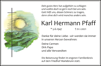 Traueranzeigen von Karl Hermann Pfaff | schwaebische.de Trauerportal